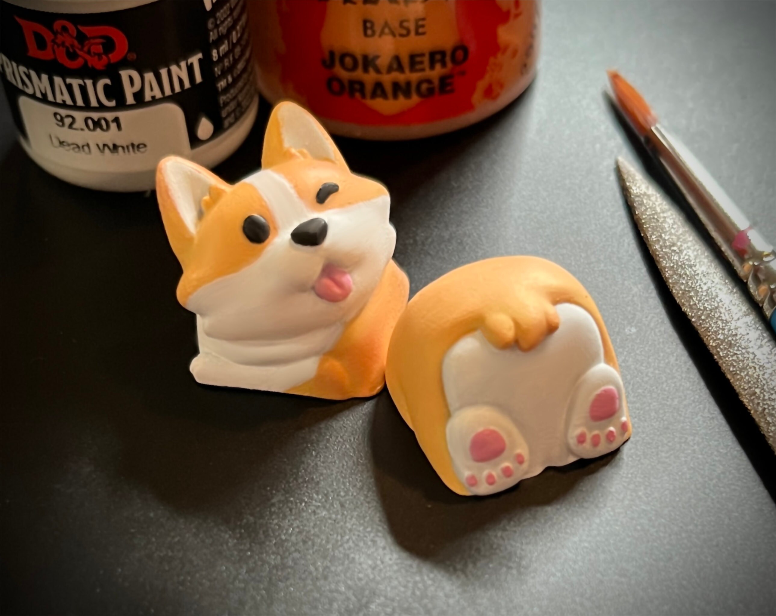 Puppy Corgi Keycaps Mechanical Keyboard Keycap Set of 2 Hiko 3D Keycap ...