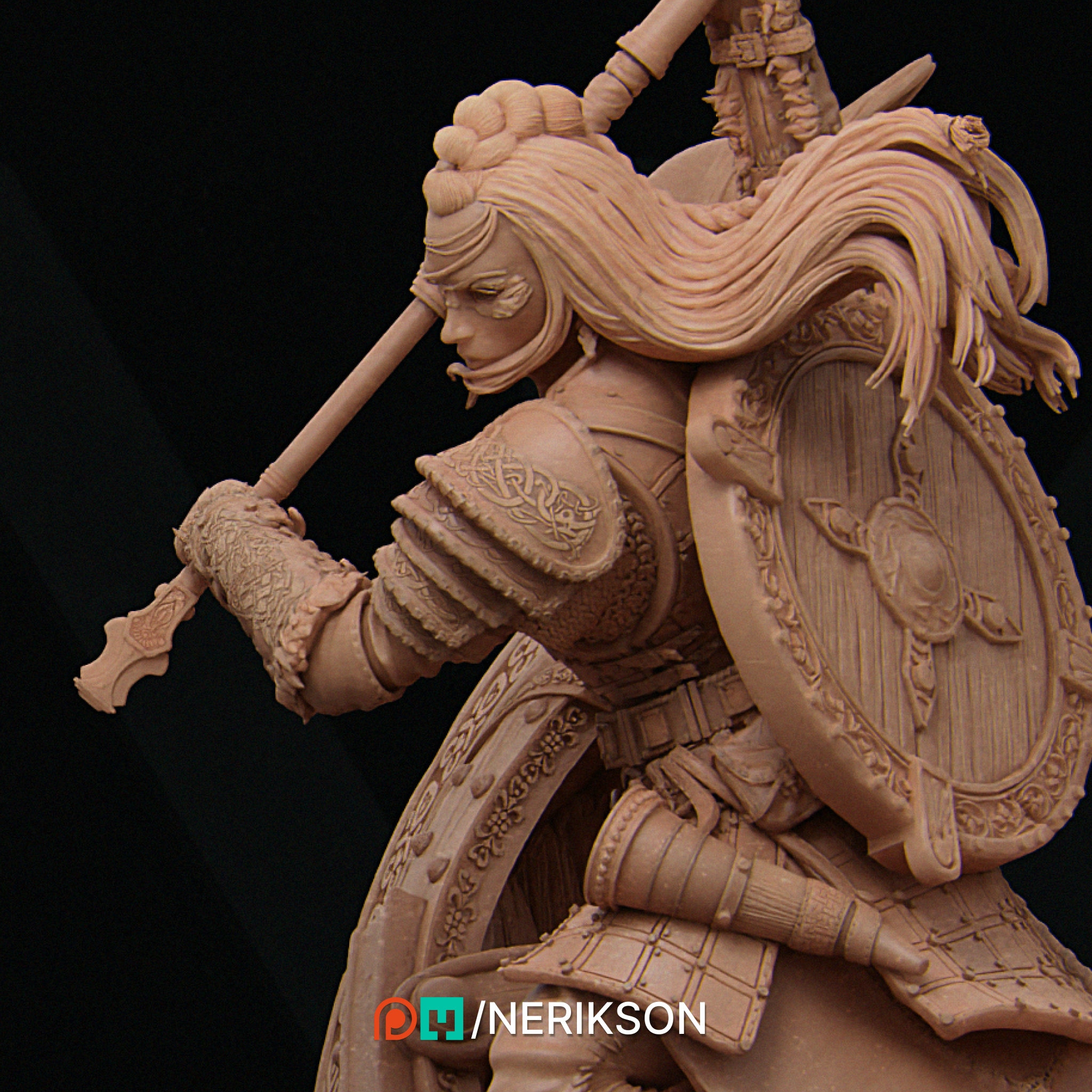Thyra the Conqueror by Nerikson Statue Painted or Unpainted 8k Elegoo ...