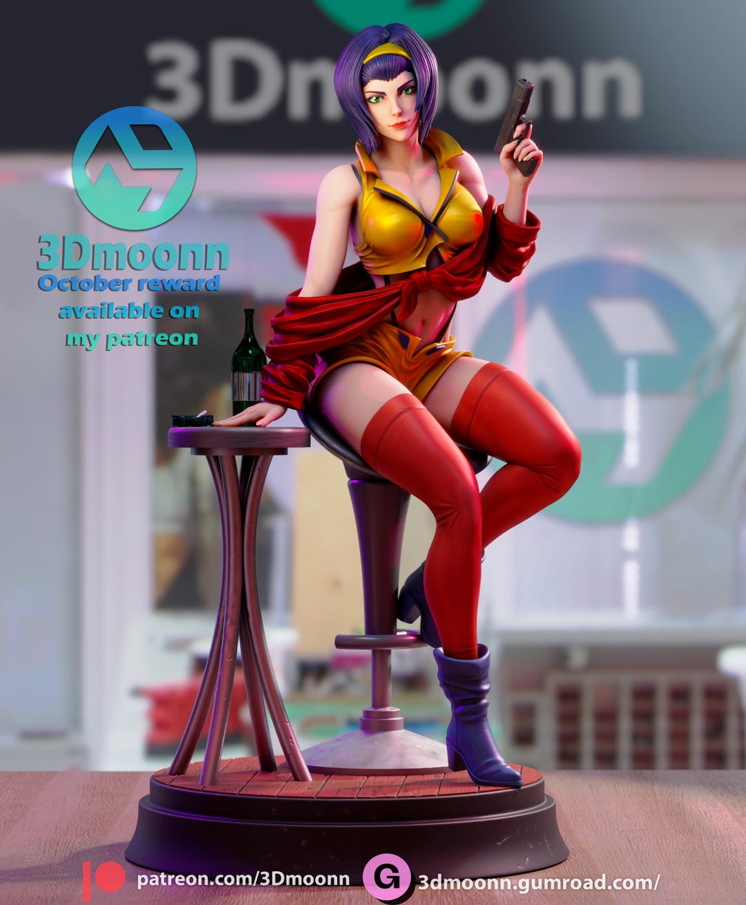 Faye Valentine - Cowboy Bebop - Large Scale Professionally Painted & Unpainted Model Kits ...