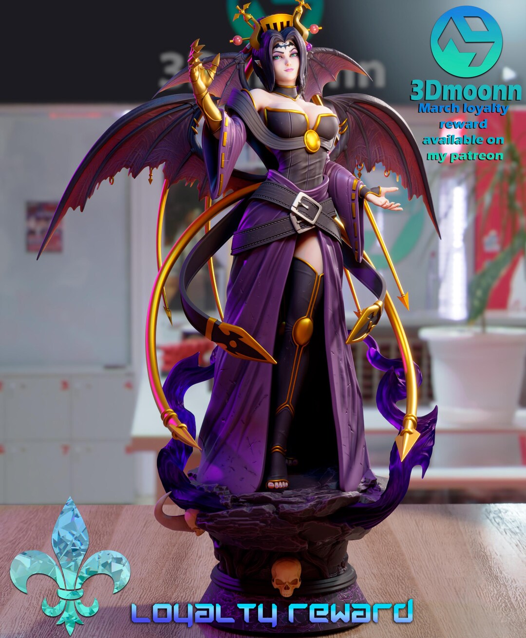 Lilithmon Digimon Large Scale Professionally Painted & Unpainted Model ...