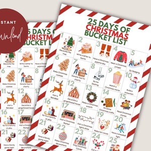 Christmas Bucket List | Christmas Checklist | Winter Bucket List ...