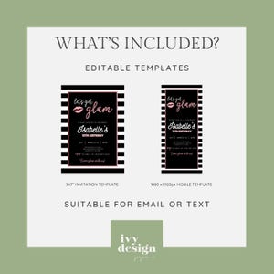 Editable Sephora Themed Glam Party Invitation, Glam Spa Birthday Party ...