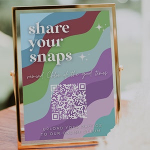 Share Your Photos QR Code, Share Your Snaps Sign, 13 Going on 30, Photo ...