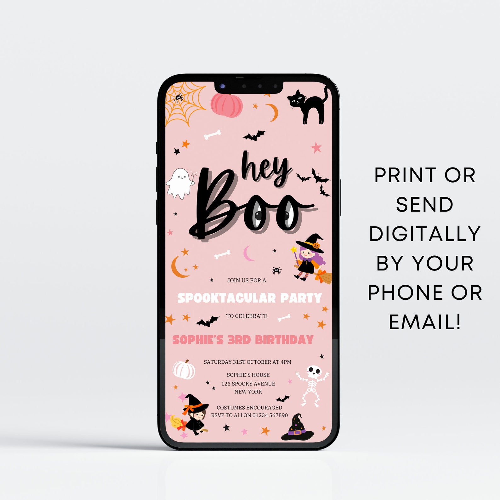 Printable Boo Bash Birthday Invitation | Costume Party | Halloween ...