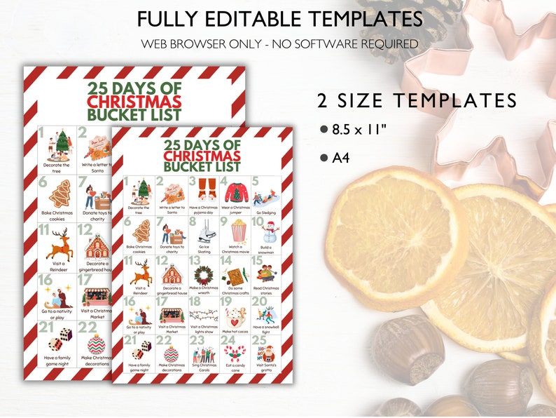 Christmas Bucket List | Christmas Checklist | Winter Bucket List ...