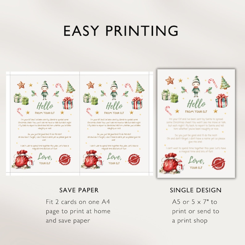 Editable Elf Arrival Letter, Christmas Elf Welcome Letter, Festive ...