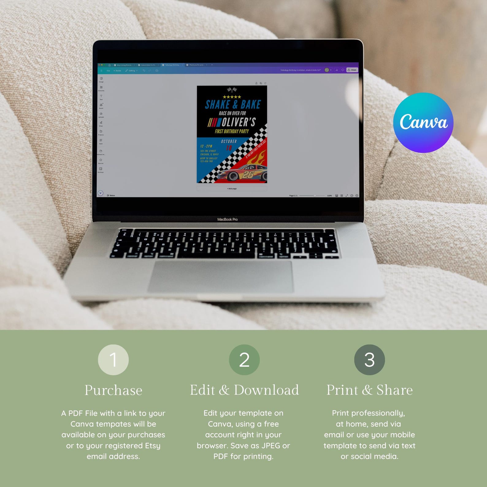 Talladega Birthday Invitation, Nascar Party, Boy Racing Invitation, Cars Birthday Text ...