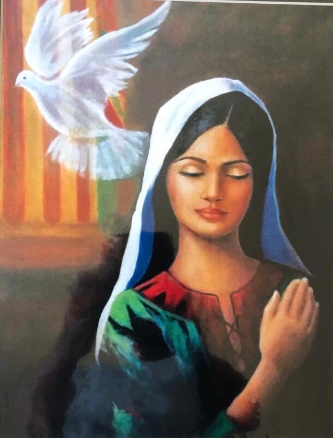 Spiritual Palestinian Woman, Limited Reproduction of Original Art - Etsy