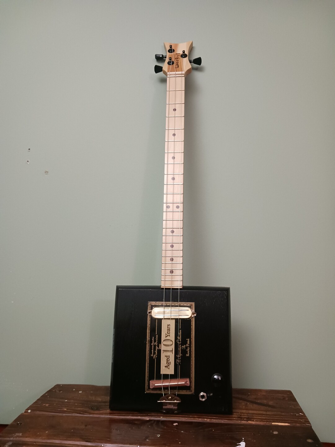 3 String Cigar Box Guitar- 23 Black - Etsy