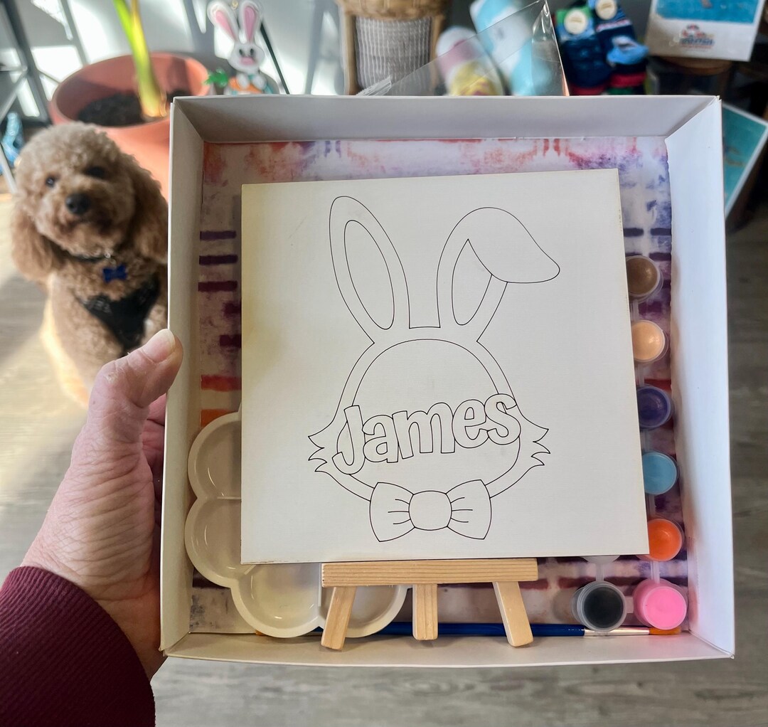 Personalized DIY Kids Easter Paint Kit - Etsy