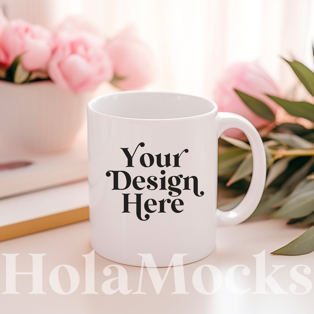 White Mug Mockup Coffee Cup Minimalist Aesthetic Lifestyle Mocks Mugs ...