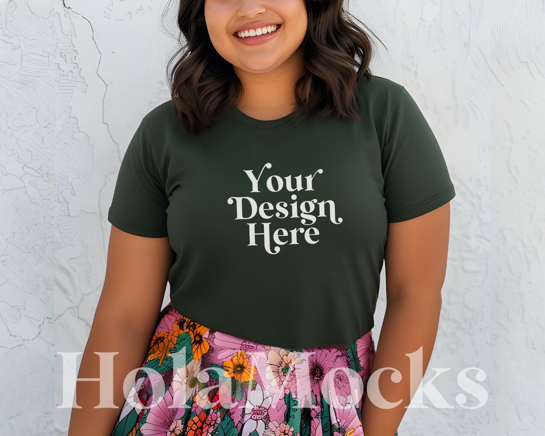 Comfort Colors 1717 Hemp Shirt Mockup Green Latina Hispanic Diverse ...
