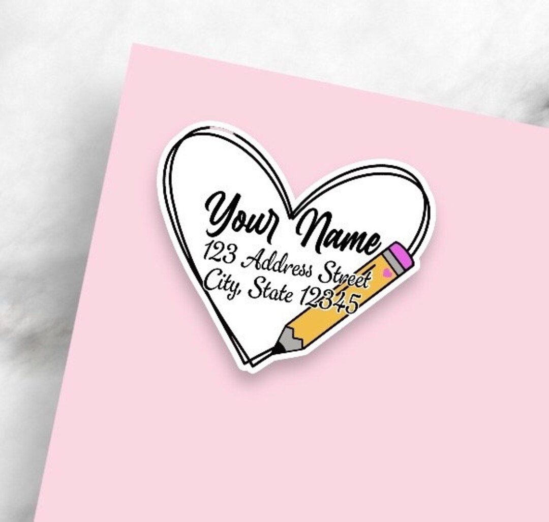 Custom Teacher Return Address Labels Set of 25 Envelope Letter ...