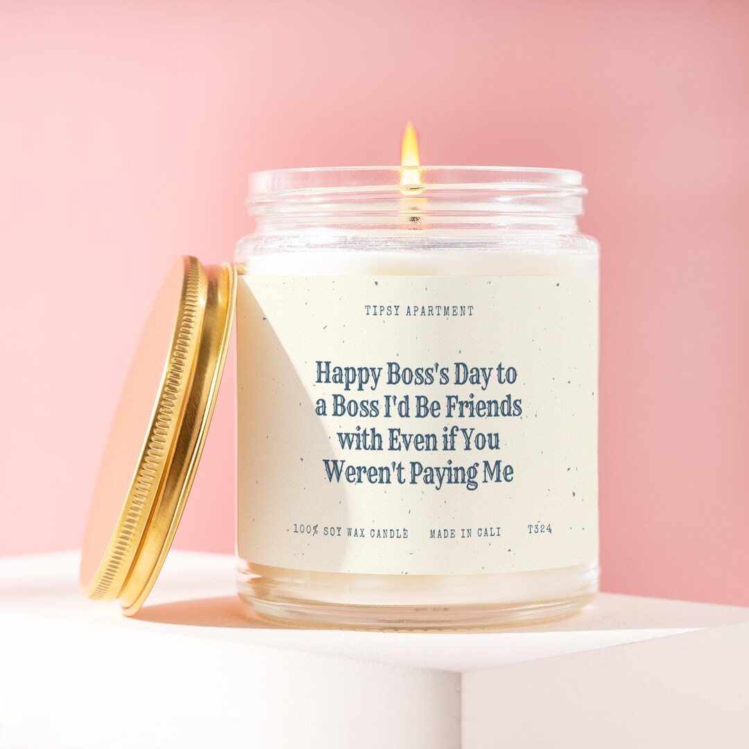 Boss Day Gift Appreciation Candle Funny Office Christmas Gift Boss ...