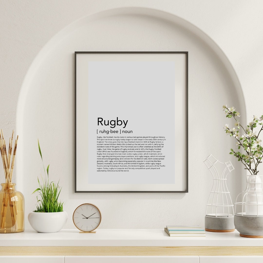 The Birth and Evolution of Rugby: Tracing the Origins of a - Etsy