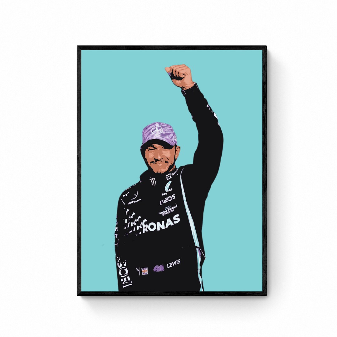 Lewis Hamilton Minimalist Poster - Etsy