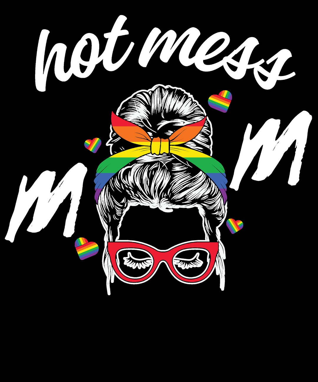 Hot Mess Mom Messy Bun Png Sublimation Design Download Mothers Day Png Western Mom Png Mom