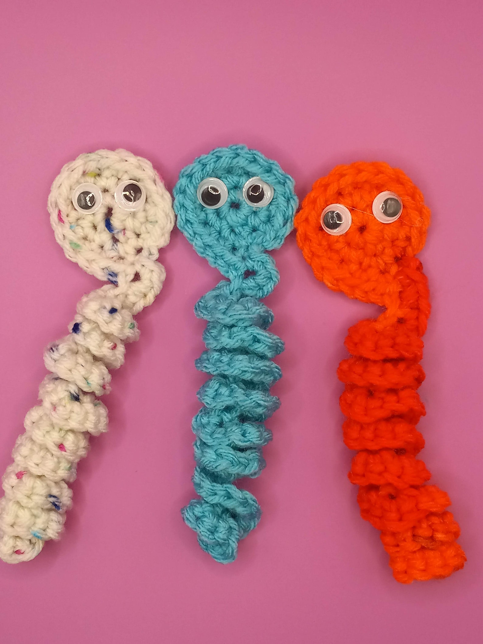 Worry Worm PDF English Crochet Pattern With PDF Card Template - Etsy