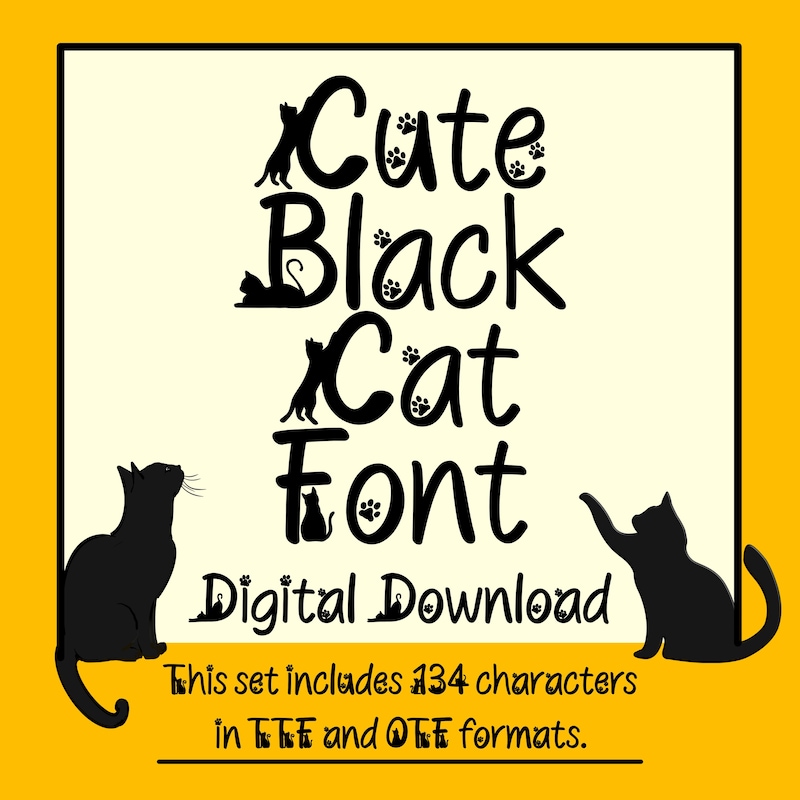 Cute Fonts Character - Etsy UK