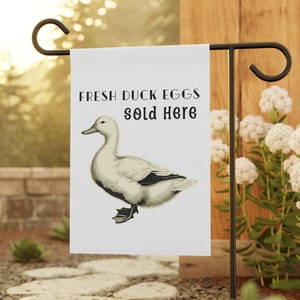 Duck Egg Stand Sign Fresh Local Eggs Sold Here Sign Farm Stand Flag for ...