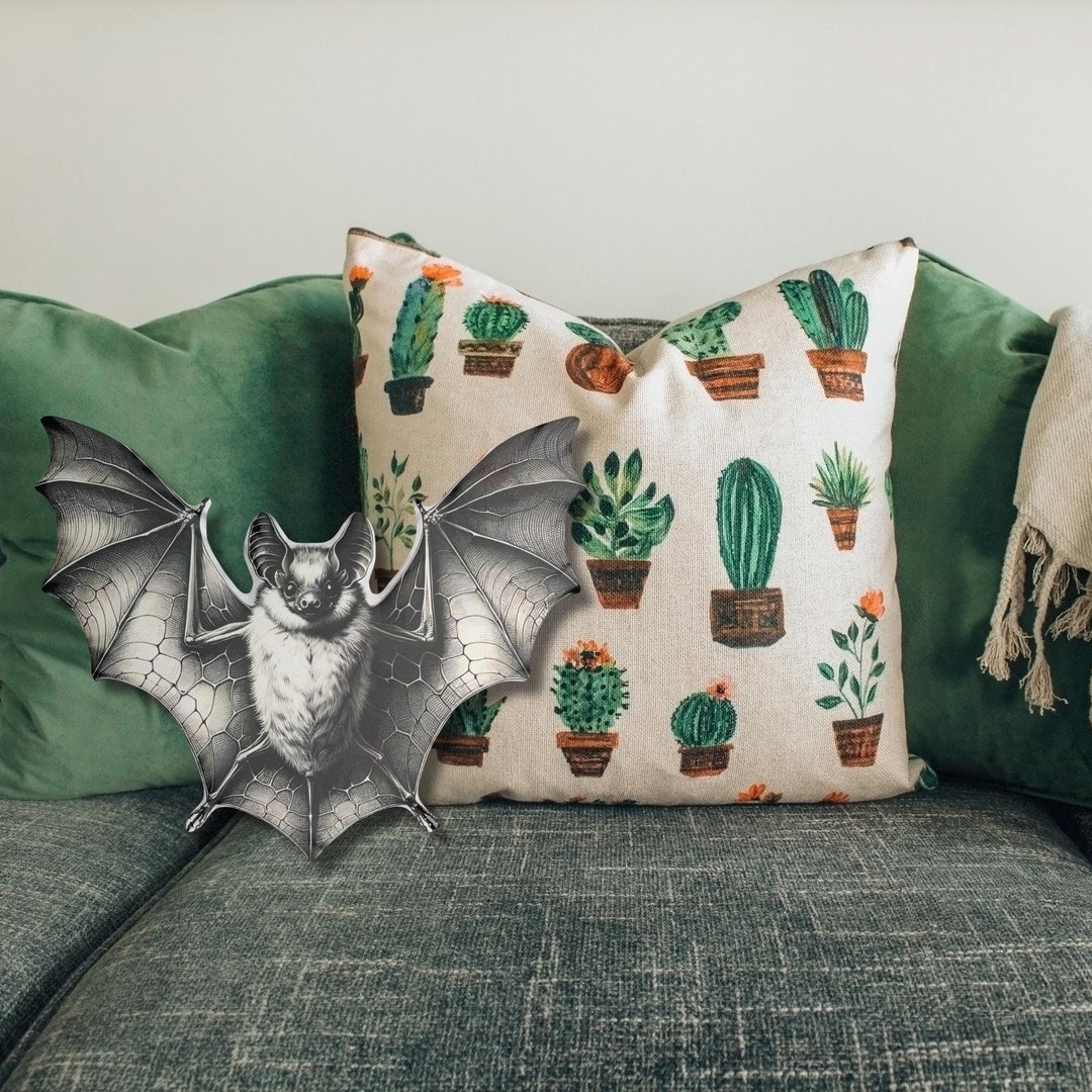 Bat Shaped Pillows for Haunted Mansion, Halloween Pillow, Cute Bat ...