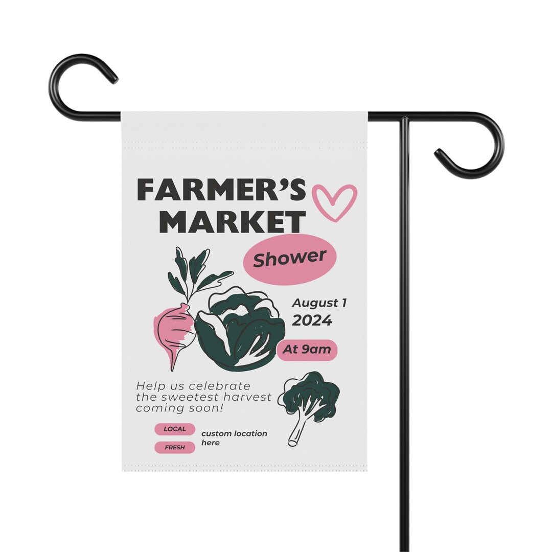 Custom Farmers Market Themed Baby Shower Grown Local Baby Sprinkle ...