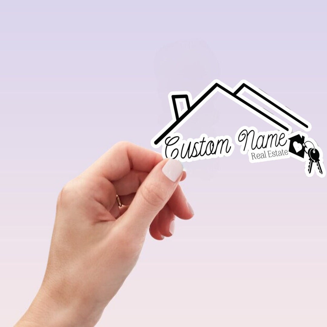 Custom Real Estate Agent Kiss-cut Vinyl Decal Personalized Closing Day ...