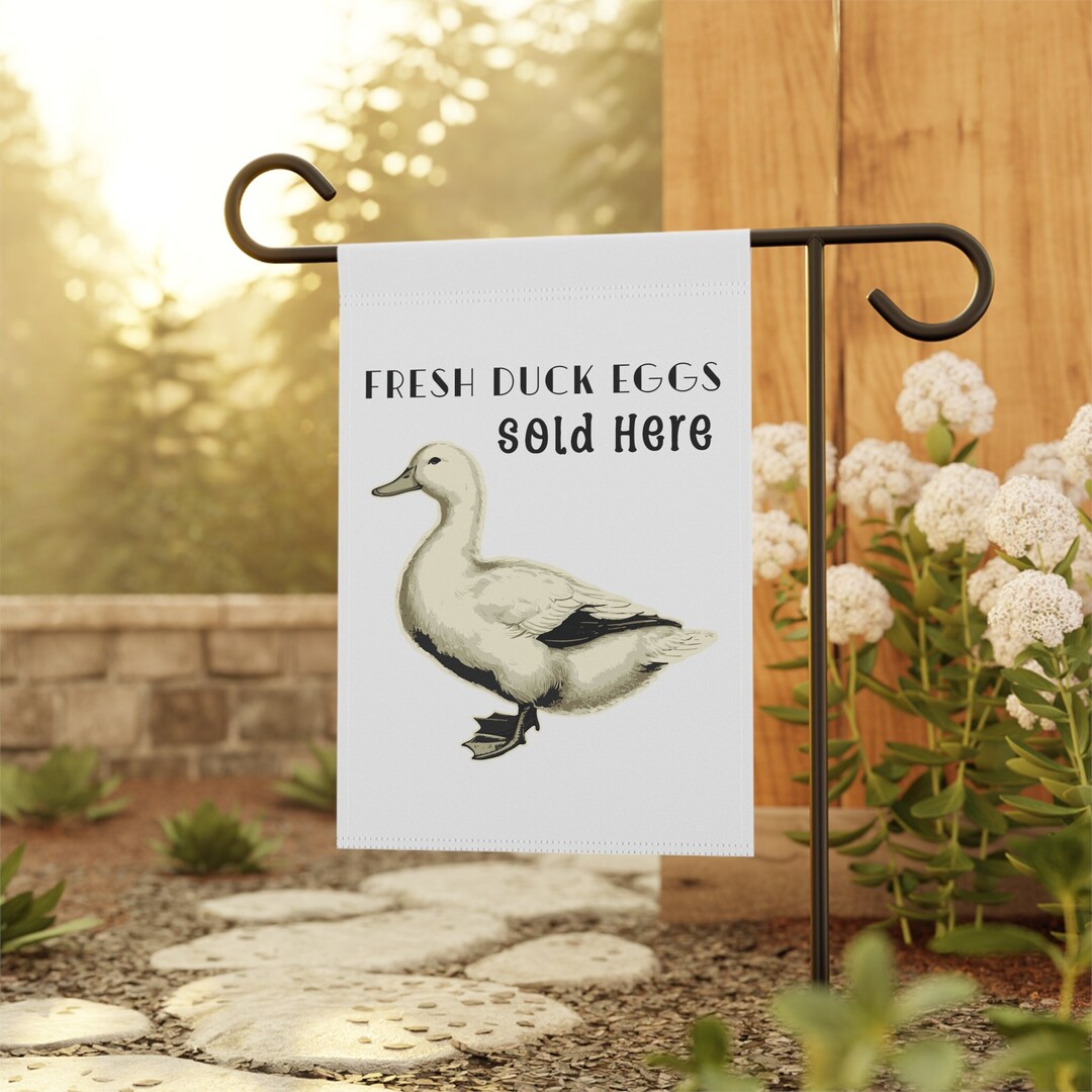 Duck Egg Stand Sign Fresh Local Eggs Sold Here Sign Farm Stand Flag for ...