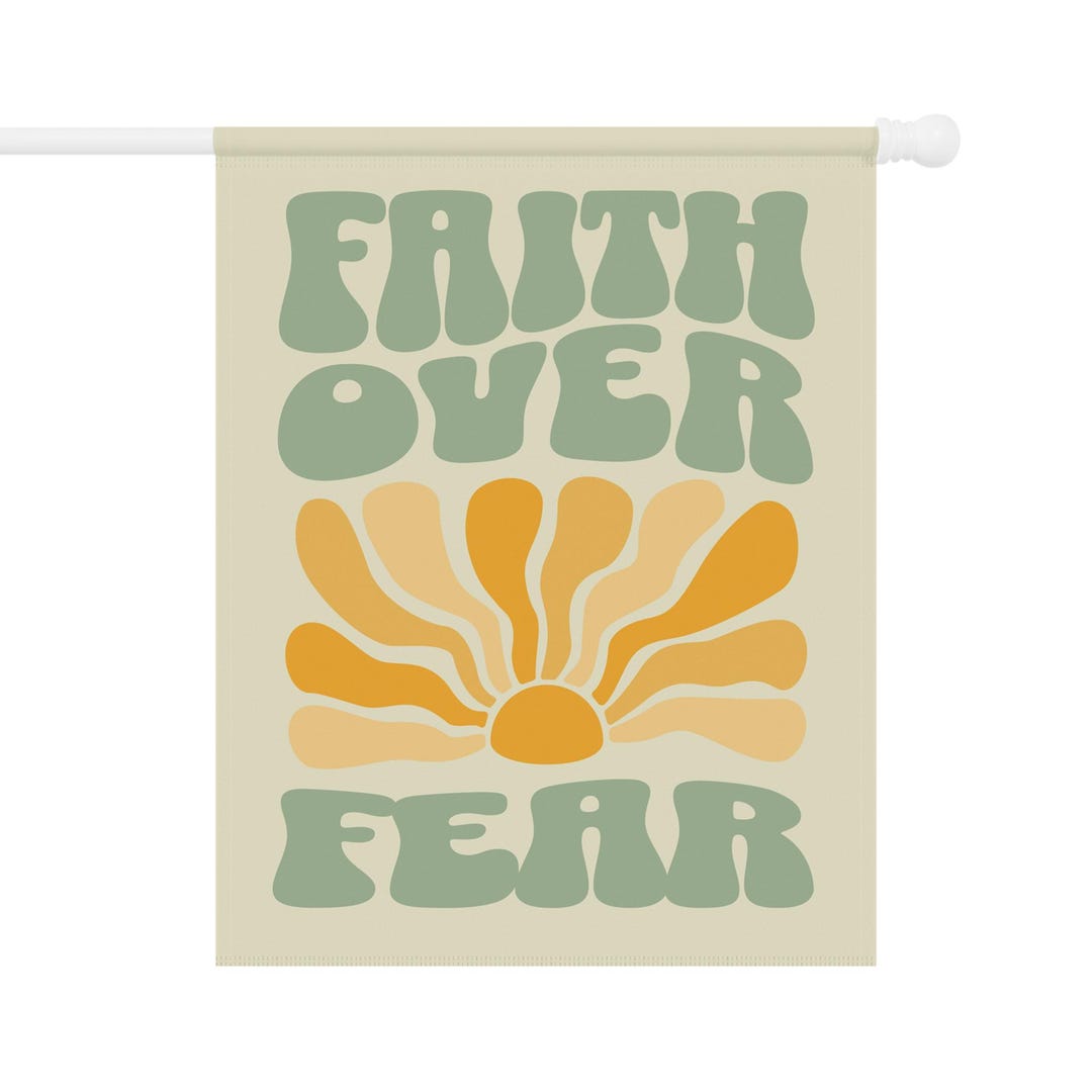 Faith Over Fear Front Porch Decor Christian Artwork God is Good Fall ...