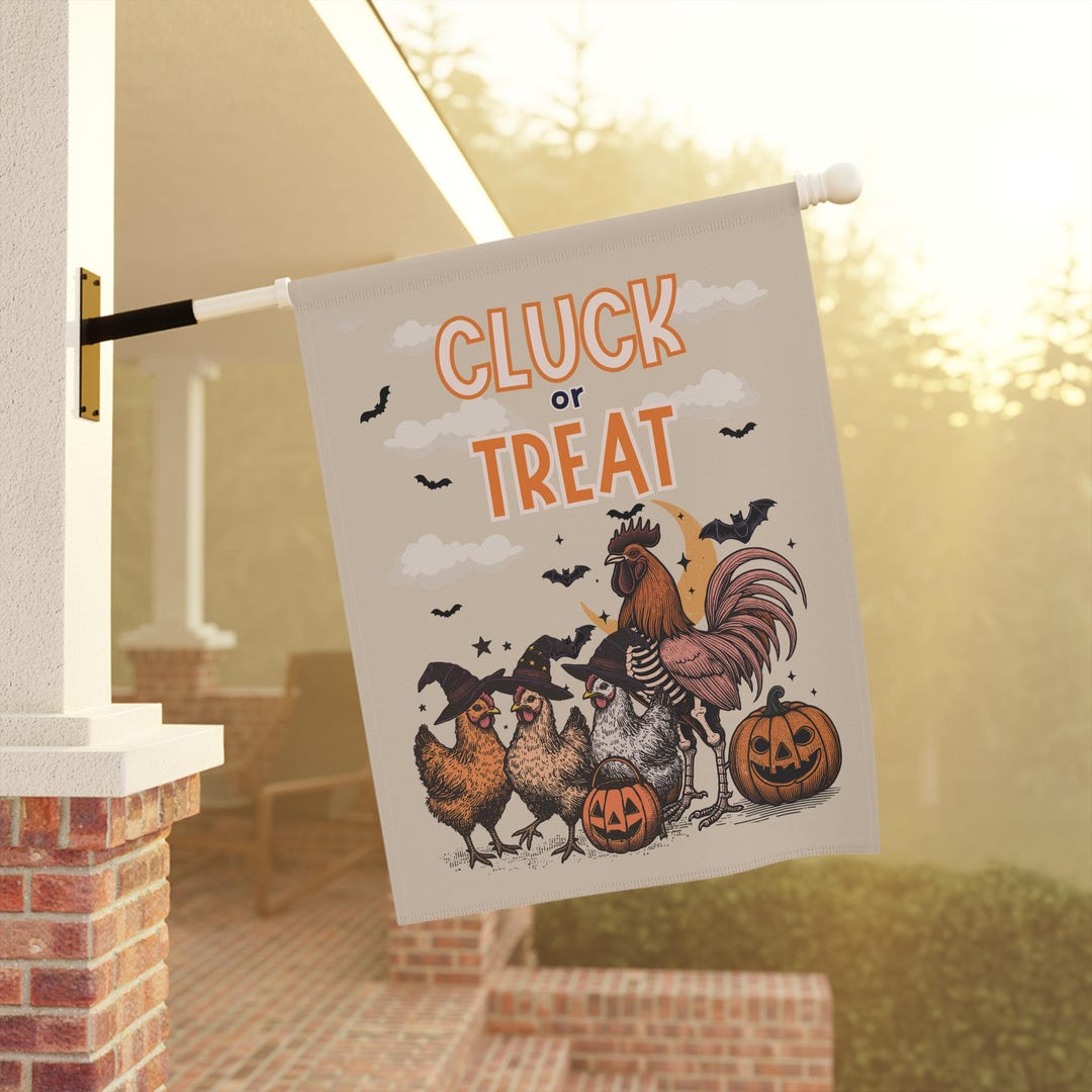Halloween Chicken Coop Flag: Spooky Fall Porch Decor - Etsy