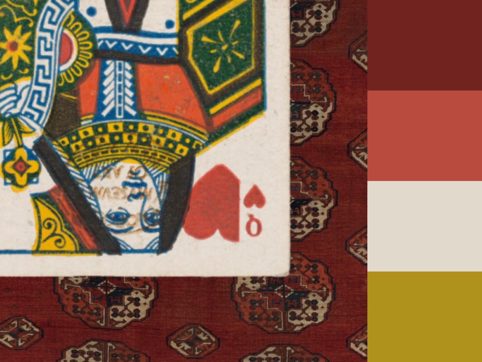 Funky Playing Cards Collage Set of Three | Digital Print, Eclectic Card ...