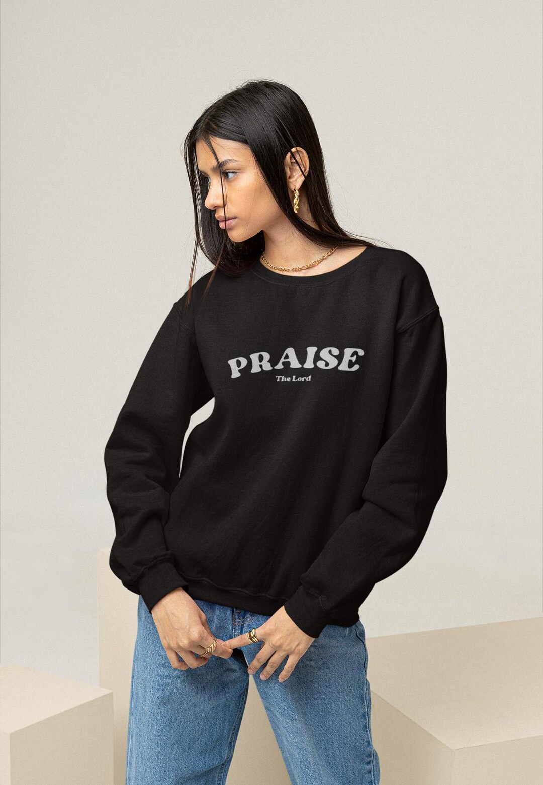 Praise the Lord Crewneck Sweatshirt | Christian Faith Unisex Crewneck ...