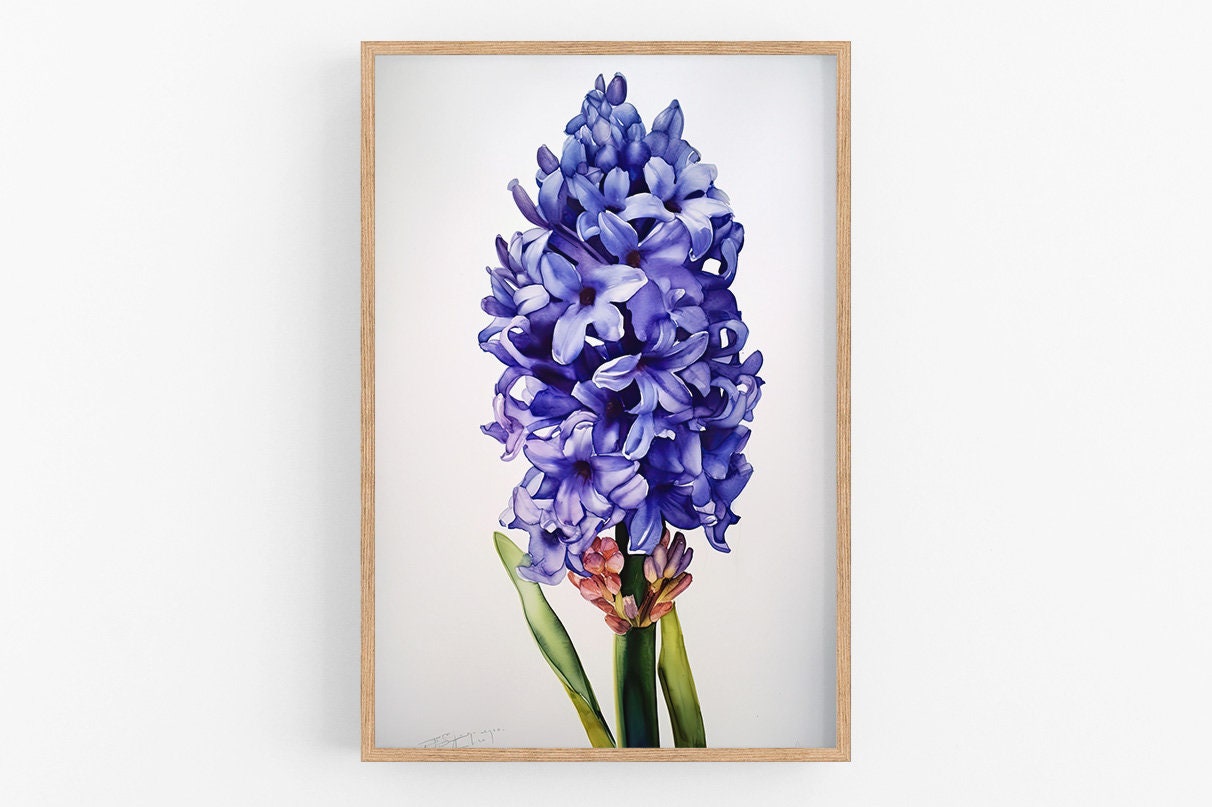 Hyacinth Print Wall Art No.127 | Art Print | Water Hyacinth Canvas Art ...