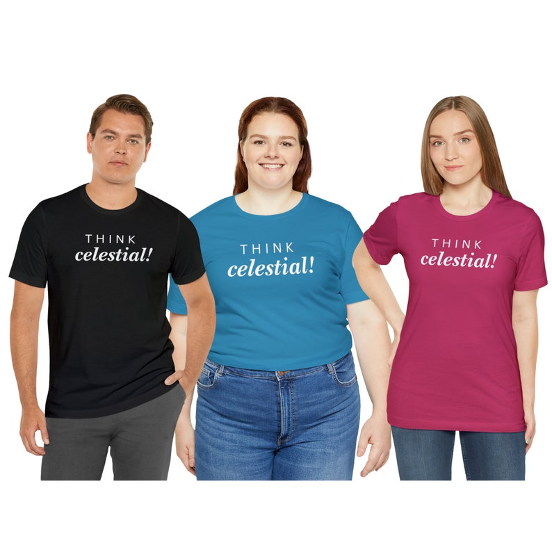 LDS SHIRT Think Celestial LDS Mormon Tee Christian Tshirt Unisex Lds ...