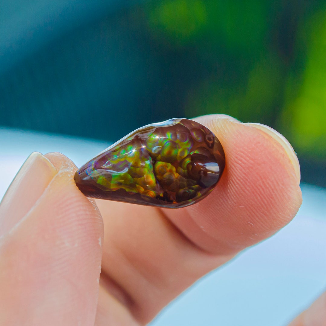 Exotic Fire Agate for Designers | Unique Mexican Fire Agate Cabochon ...