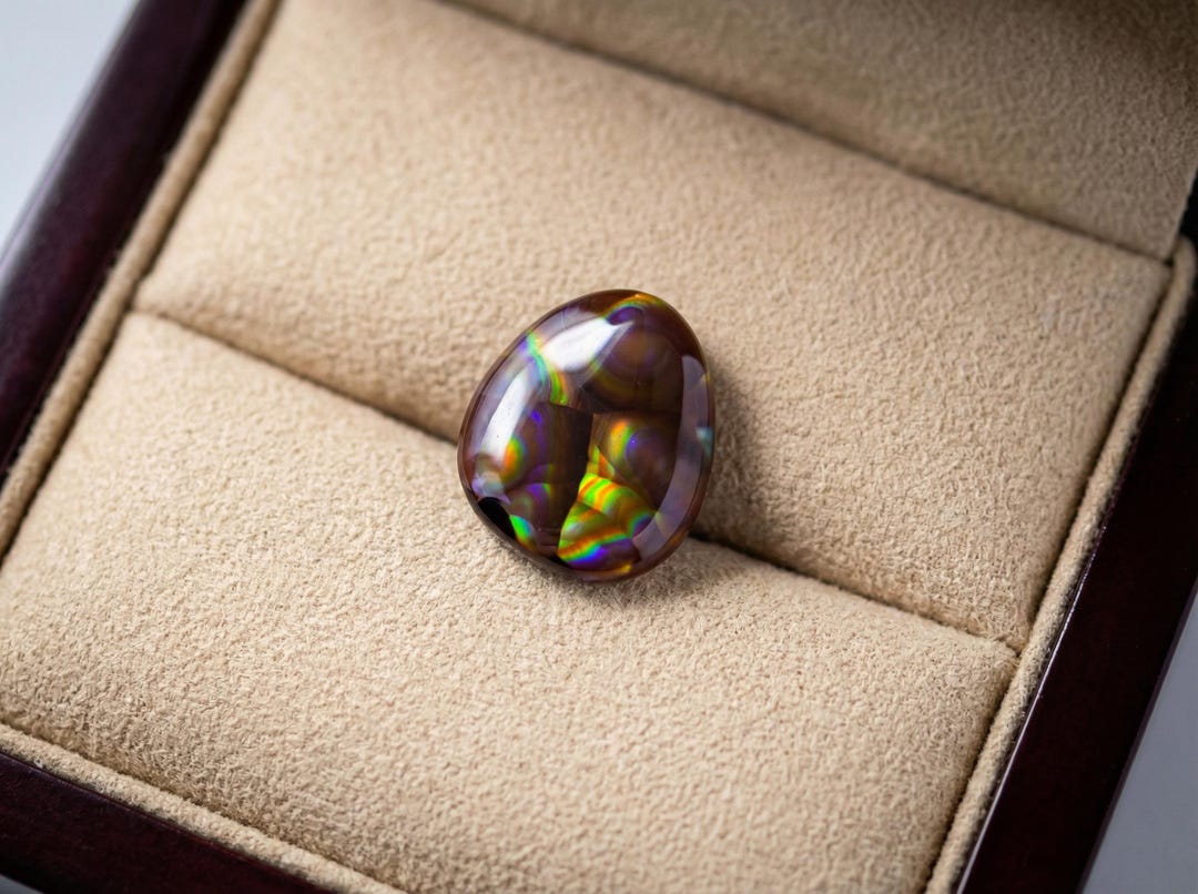 Purple Fire Agate Cabochon Freeform 12x10mm – Natural Mexican Healing ...