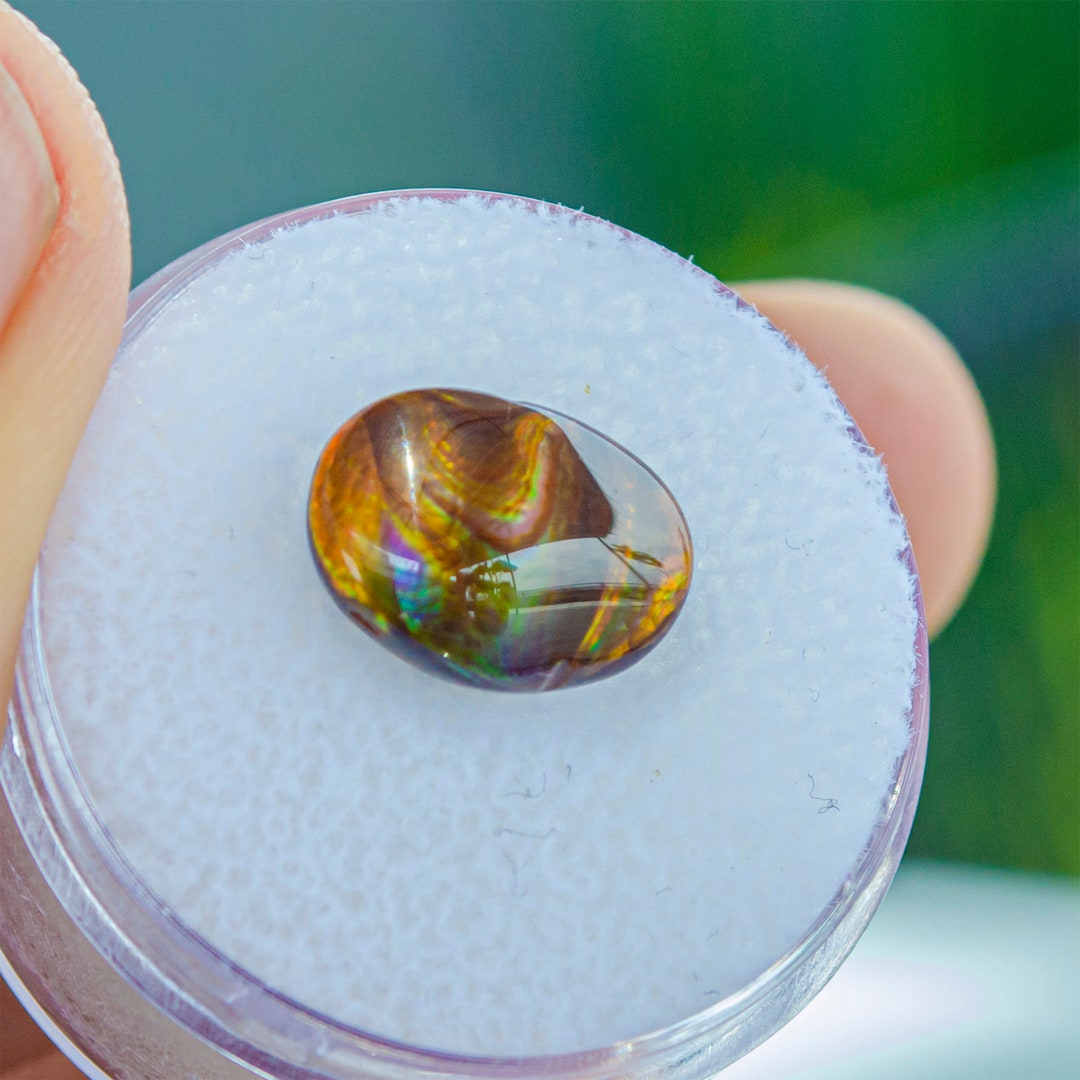 Natural Mexican Fire Agate | Genuine Fire Agate Cabochon for Healing ...