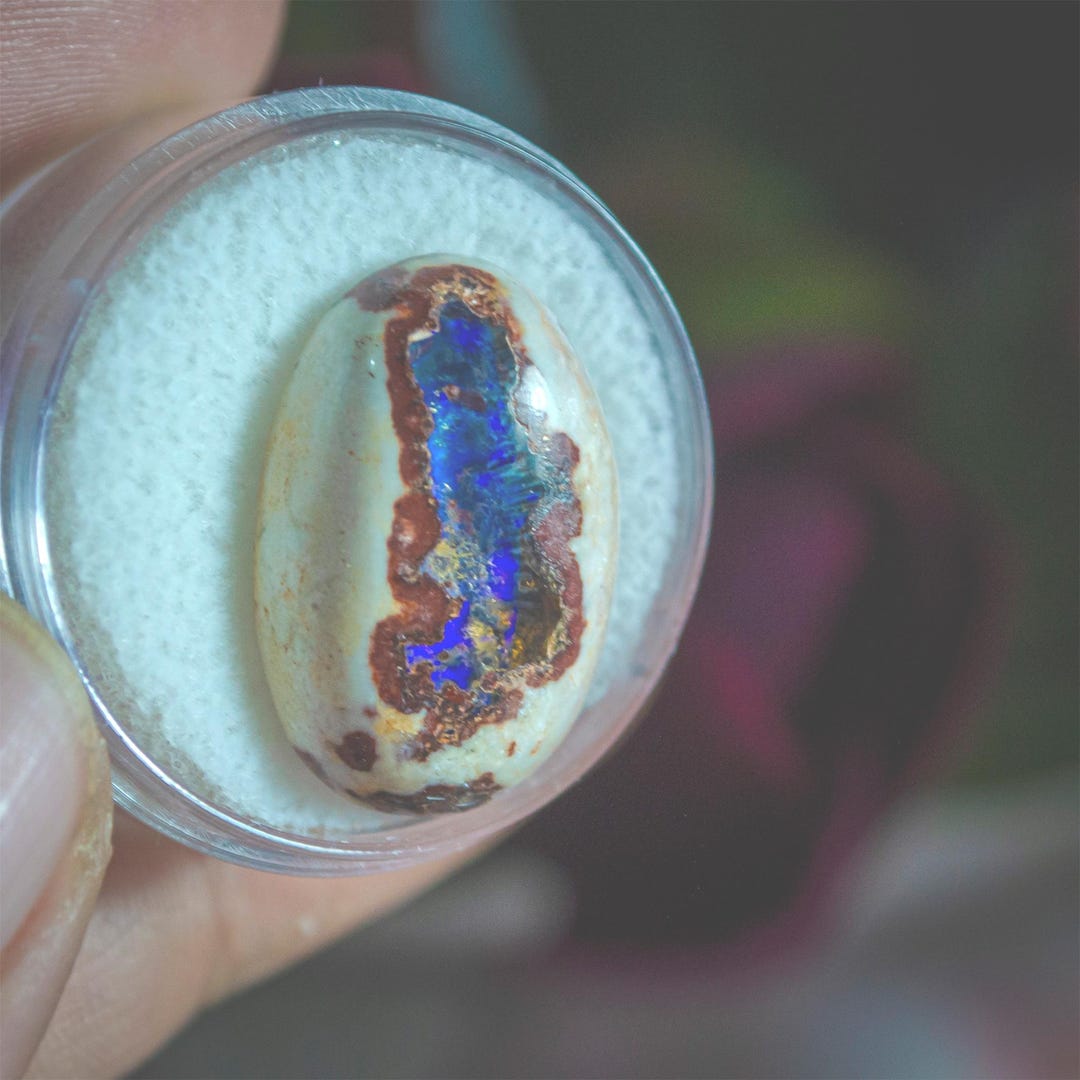 Rare Green Fire Cantera Opal – Mexican Galaxy Landscape Cabochon for ...
