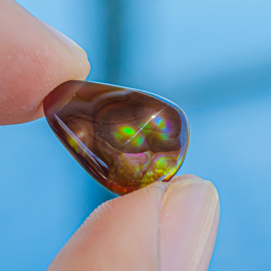Fire Agate Purple, Fire Agate Cab, Natural Fire Agate, Healing Fire ...