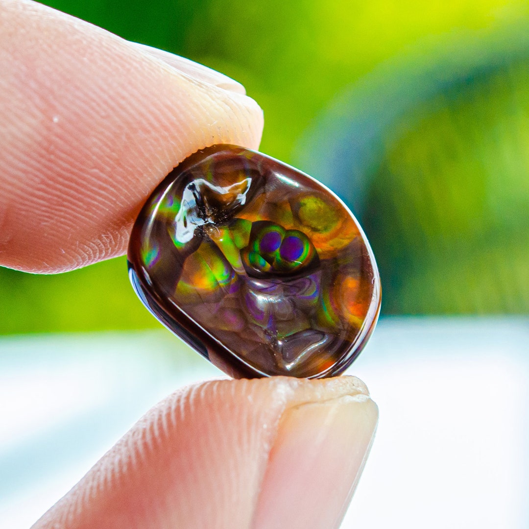 Purple Fire Agate | Natural Healing Cabochon | Ideal for Jewelry ...