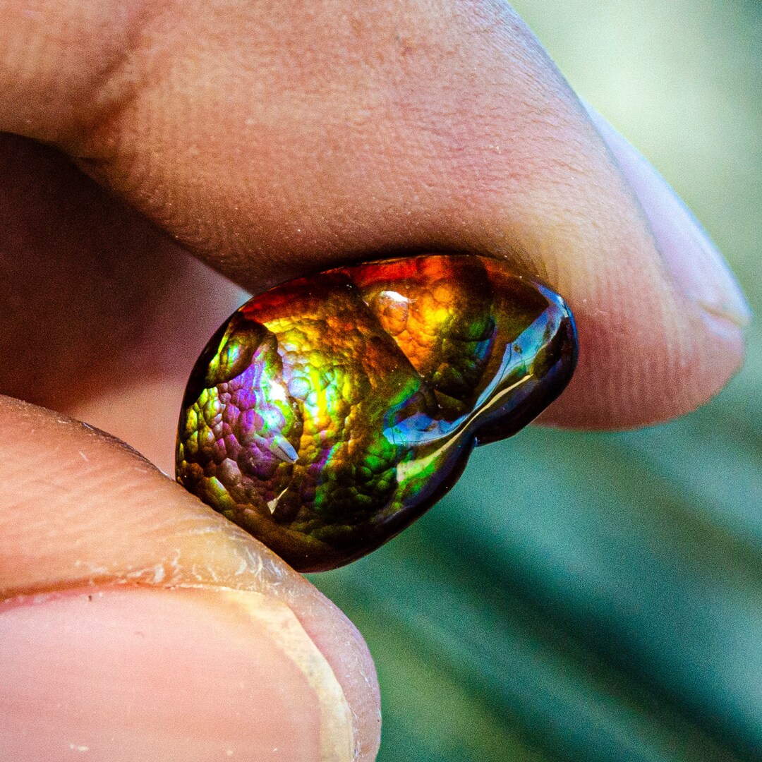 Mexican Rainbow Fire Agate Cabochon | Multicolor Metallic Fire Agate ...