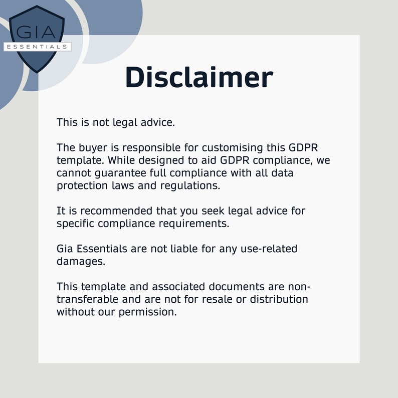 GDPR Privacy Policy Template for UK, Editable Microsoft Word and Canva ...