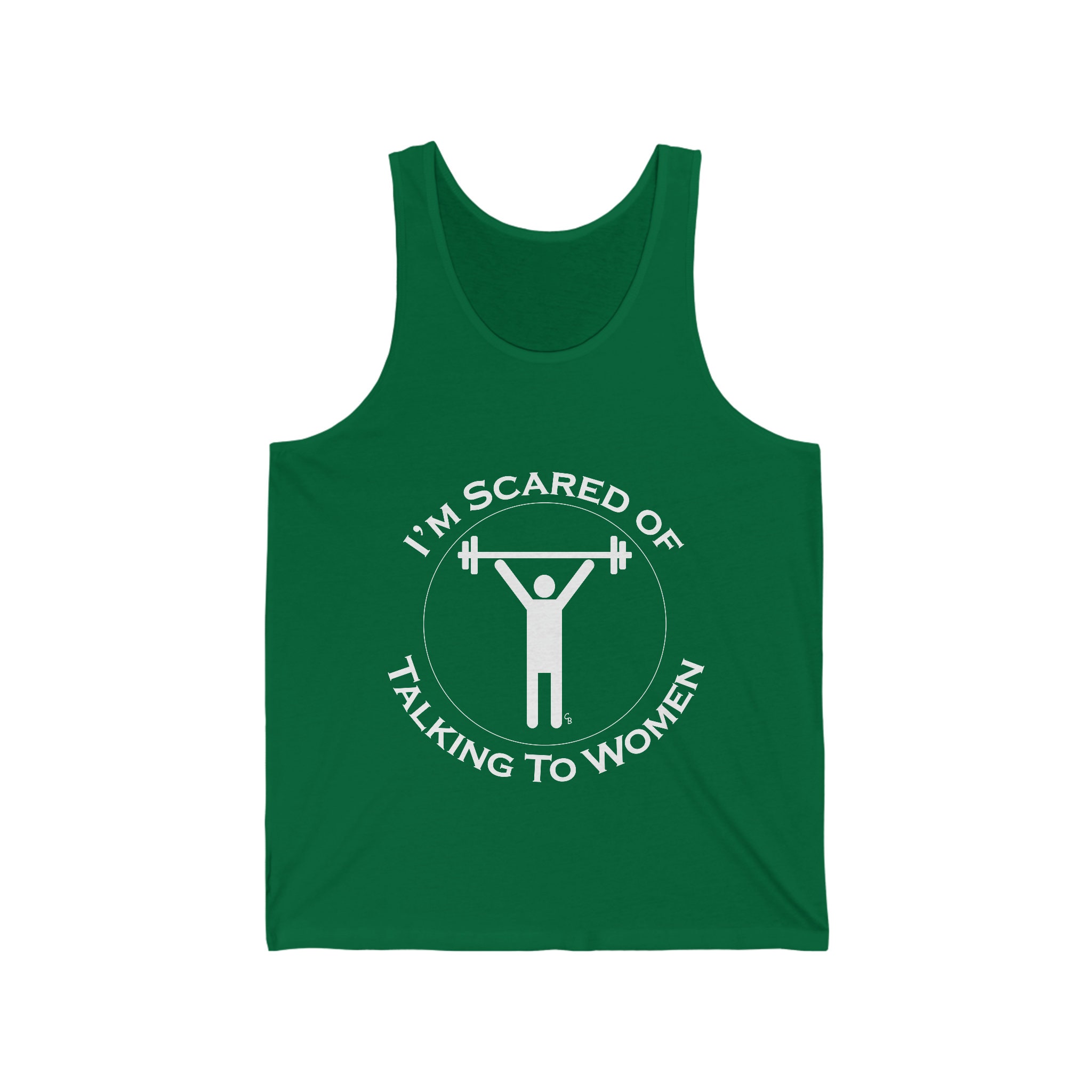 Gym Workout Tank Top Funny I'm Scared of Talking to Women Meme - Etsy