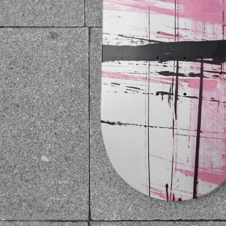 Skate Deck Street Art Hand Painted Abstract Skateboard Design, Urban ...