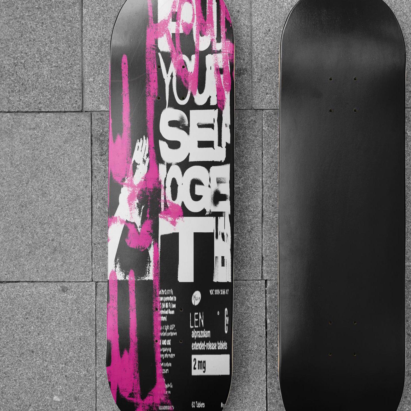 Custom Artist Skateboard Unique Wall Art Decor Handcrafted Skate Deck ...
