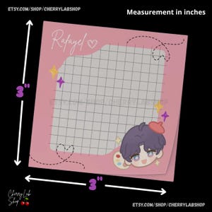 Sylus Love and Deepspace Post-it Sticky Notes, Cute Sylus Memo Notepad ...