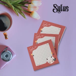 Sylus Love and Deepspace Post-it Sticky Notes, Cute Sylus Memo Notepad ...