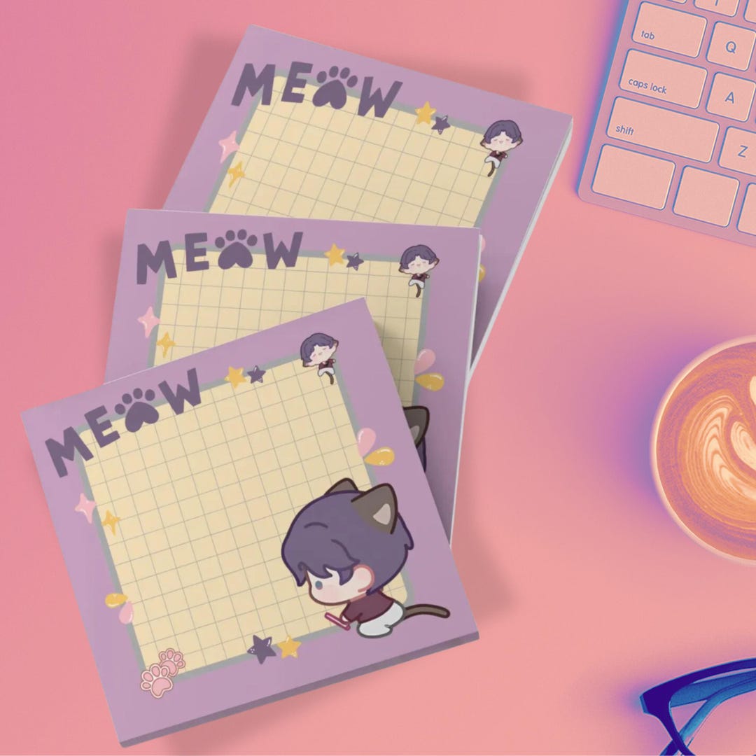 Rafayel Love and Deepspace Sticky Notes, Cute Rafayel Memo Notepad ...