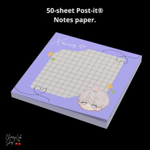 Sylus Love and Deepspace Post-it Sticky Notes, Cute Sylus Memo Notepad ...