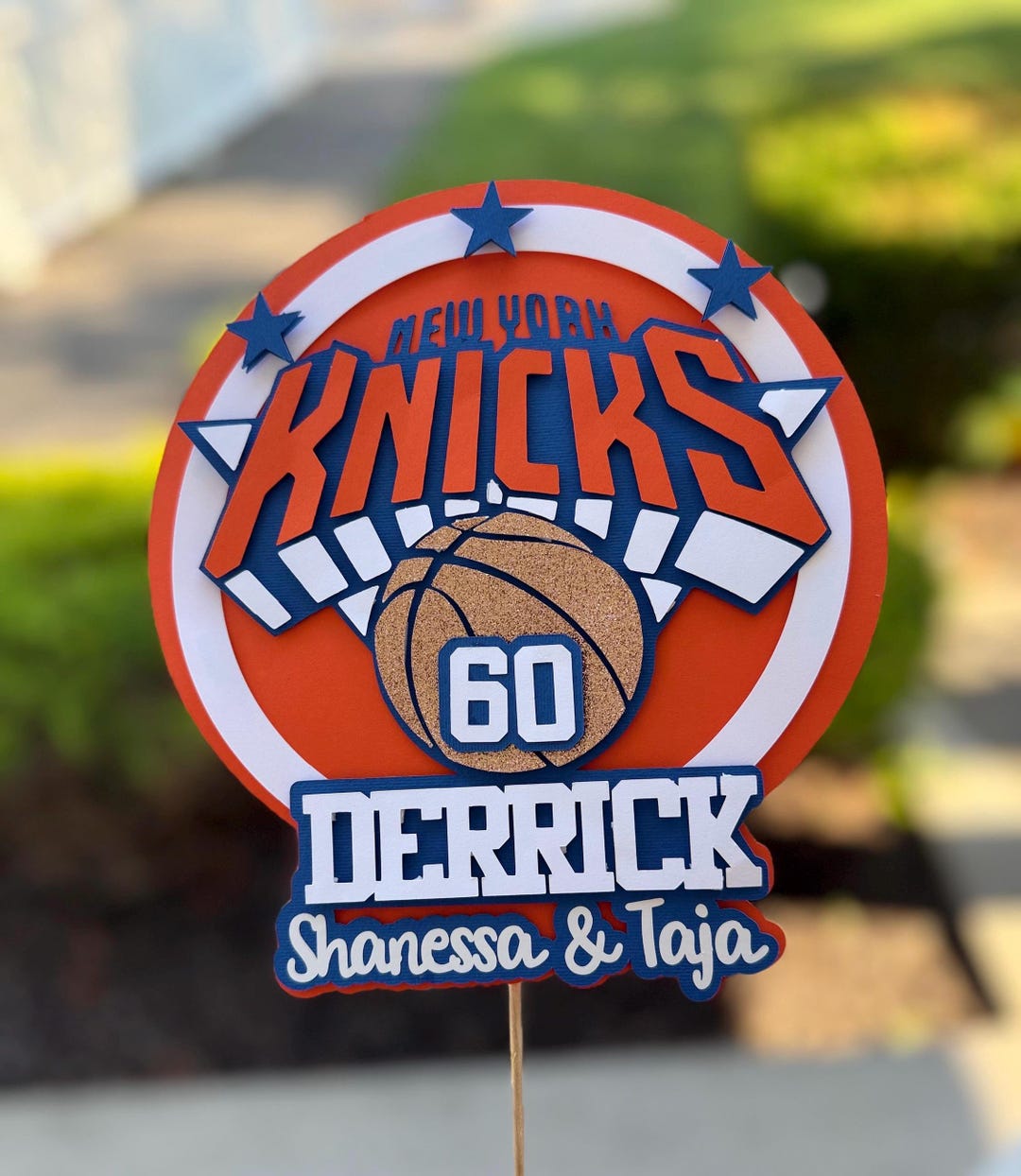 Personalized New York Knicks Cake Topper | Custom Name & Age ...